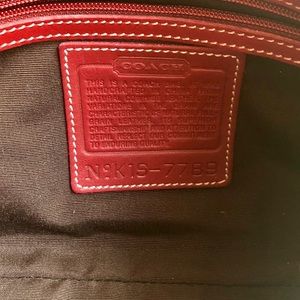 Coach | Bags | Vintage Coach Red Purse Circa 9s | Poshmark